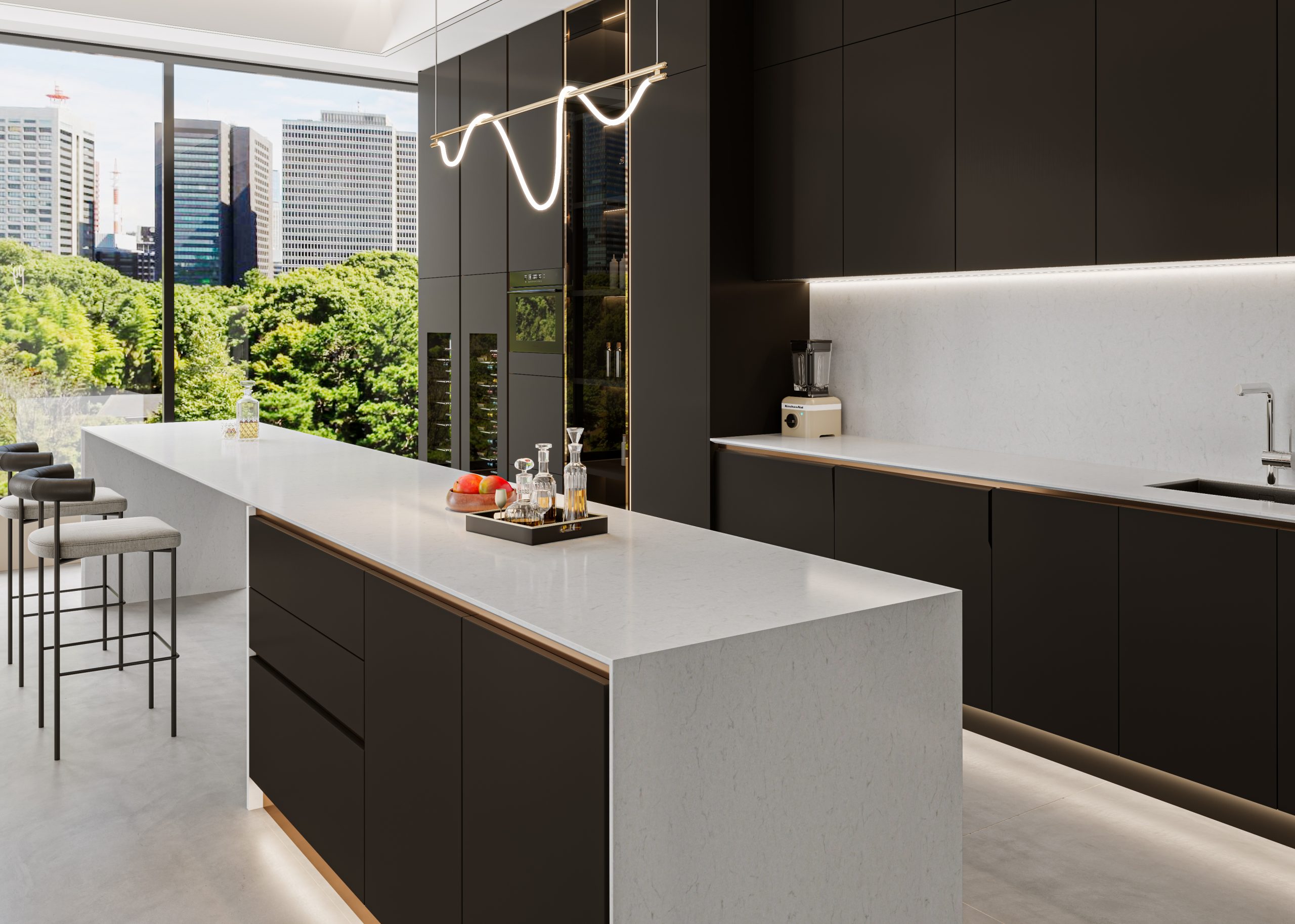 The ethereal charm of Misty Clouds quartz in interior design - Vcomquartz